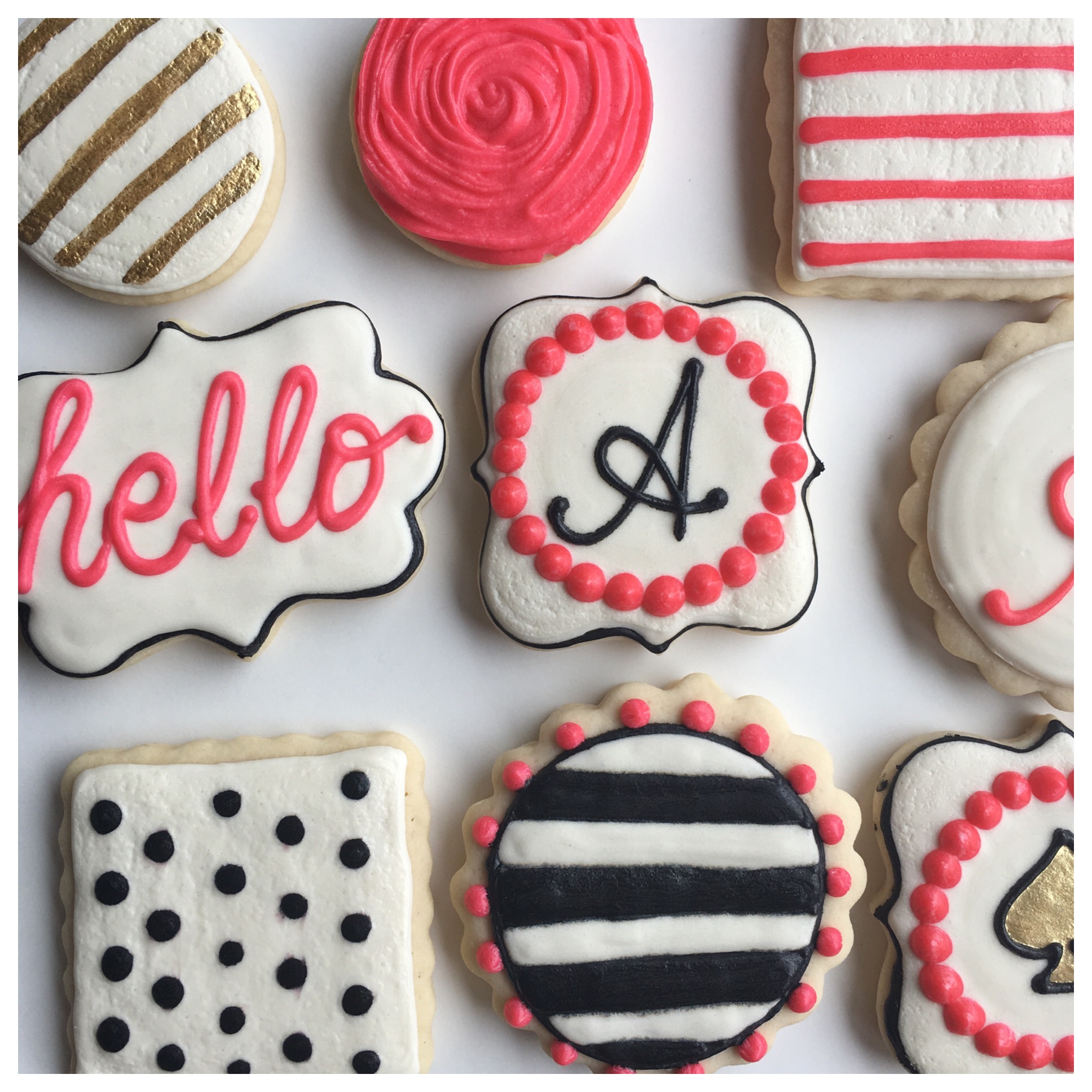 Kate Spade Inspired Cookies - JOHNSTON STYLE